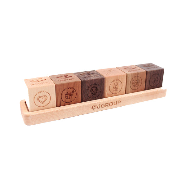 Core Values Desktop Blocks with Tray Display™ - Smiling Tree Gifts